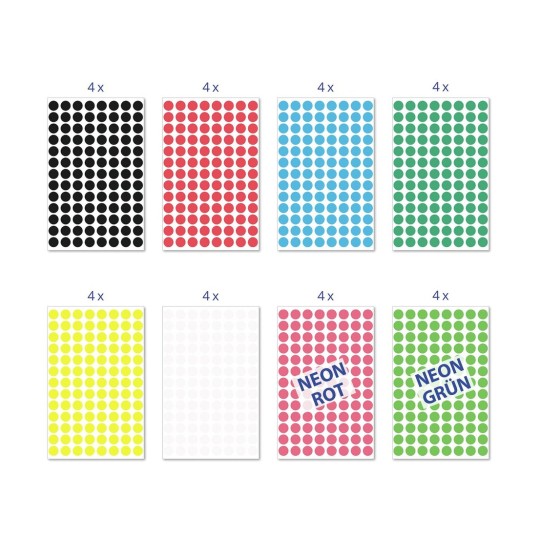 Set Markierungspunkte 8mm | 59994 | Avery Zweckform