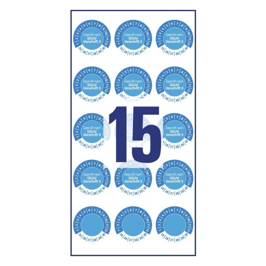 Prüfplaketten "DGUV Vorschrift 3", abziehsicher | 6977-2025 | Avery Zweckform