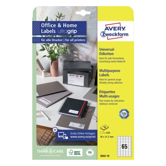 Universal-Etiketten | 3666-10 | Avery Zweckform