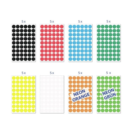 Set Markierungspunkte 12mm | 59999 | Avery Zweckform