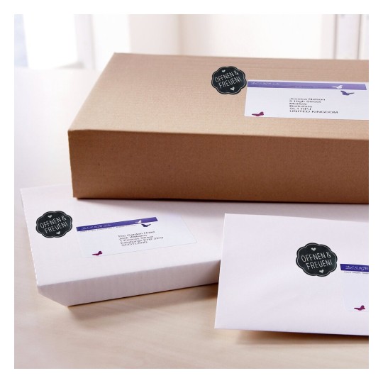 Sticker auf Rolle "Öffnen & Freuen" | 4375 | Avery Zweckform