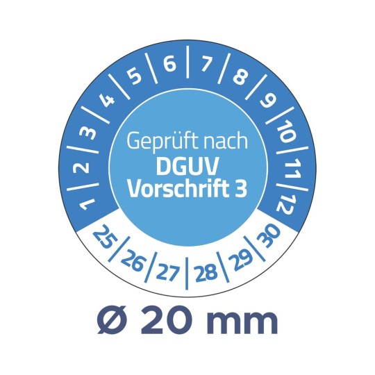 Prüfplaketten "DGUV Vorschrift 3", abziehsicher | 6977-2025 | Avery Zweckform