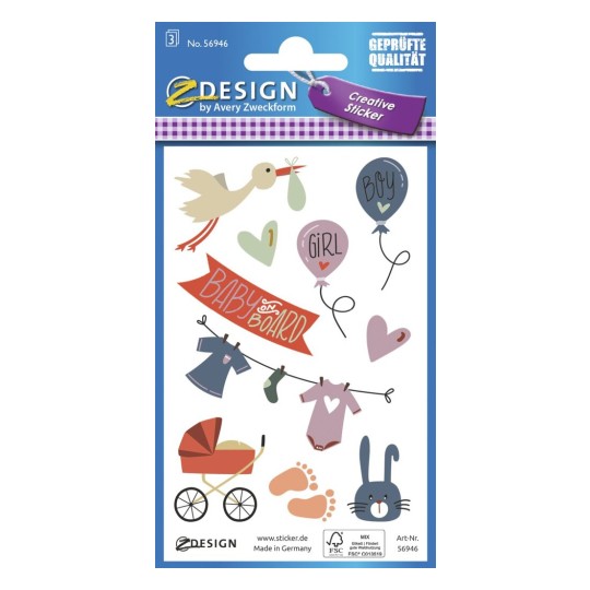 Deko Sticker "Schwangerschaft" | 56944 | Avery Zweckform