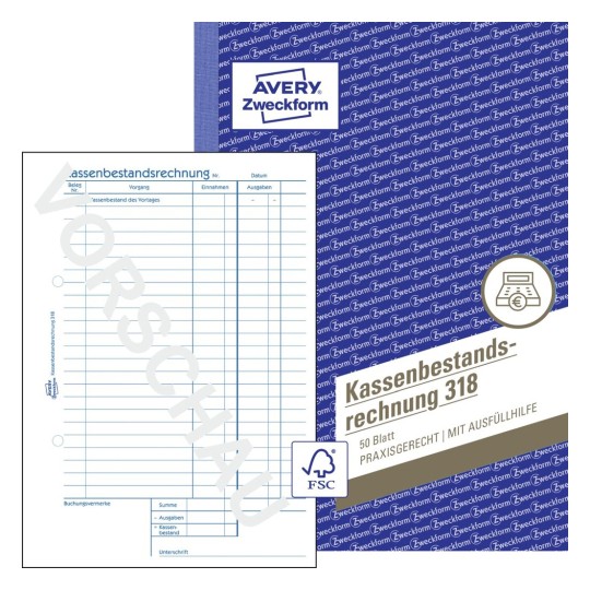 Buchungsbeleg | 309 | Avery Zweckform