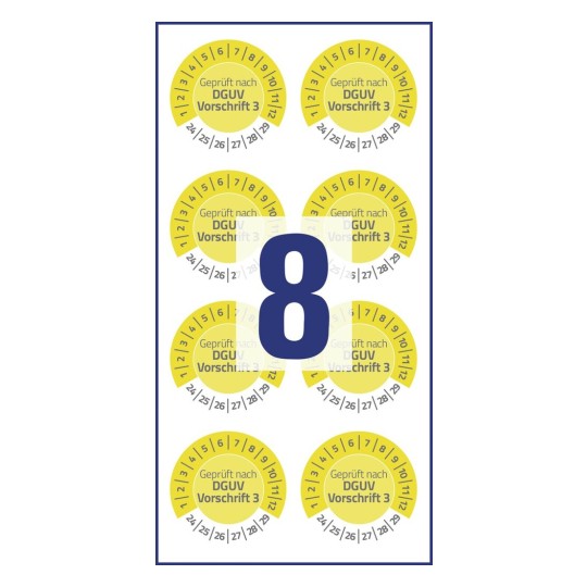 Prüfplaketten "DGUV Vorschrift 3", abziehsicher | 6978-2024 | Avery Zweckform