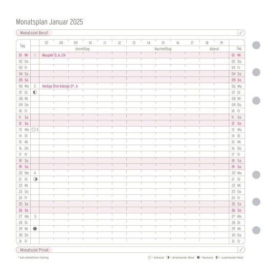 Chronoplan Monatsplan | 50515 | Avery Zweckform
