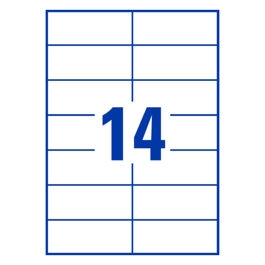 Online Vorlage & Word Vorlage 105x42-R | Avery Zweckform