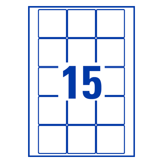 Online Vorlage & Word Vorlage 55x55-S | Avery Zweckform